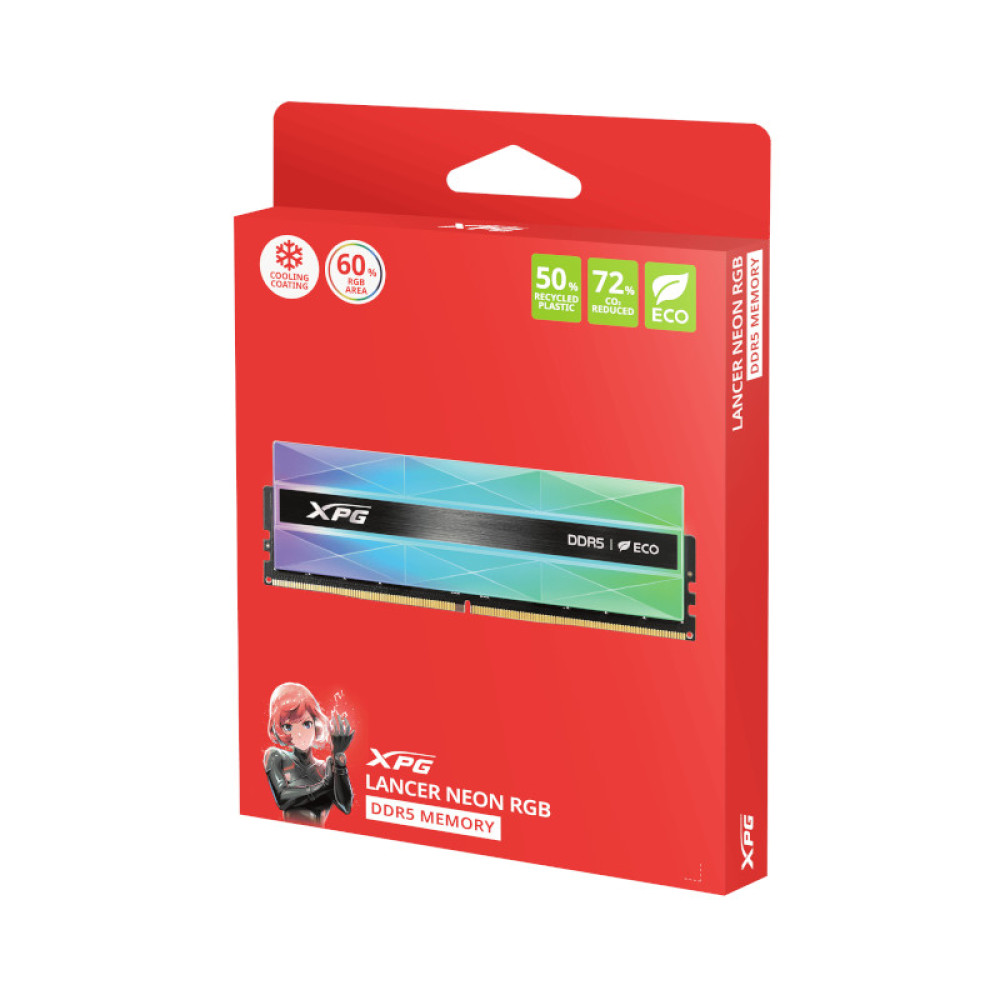 Buy Adata XPG Lancer Neon RGB 32GB (16GBX2) DDR5 6000MHz | RAM| Vedant ...