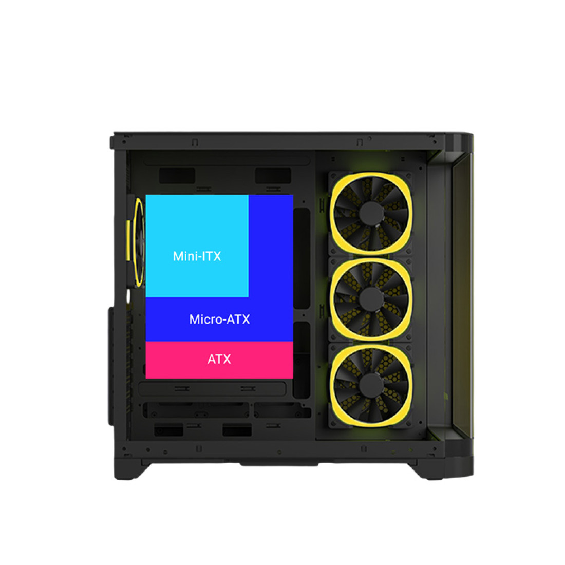 Buy Ant Esports Crystal ARC Black | Gaming Cabinet | Vedant Computers