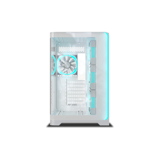 Buy Ant Esports Crystal ARC White | Gaming Cabinet | Vedant Computers