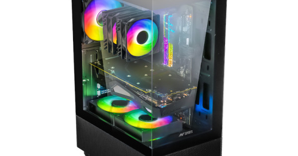 Buy Ant Esports Crystal X2 ARGB Black | Cabinet | Vedant Computers