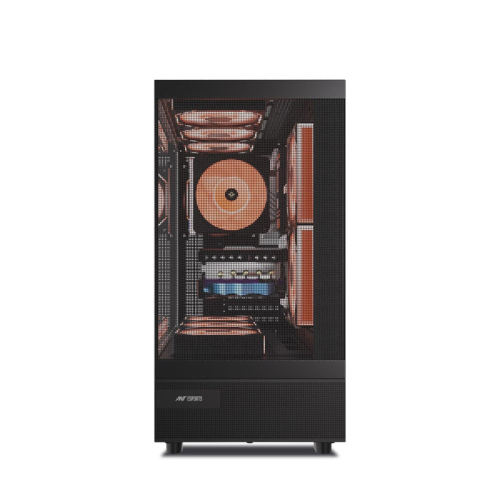 Buy Ant Esports Crystal X6 Black | Cabinet | Vedant Computers