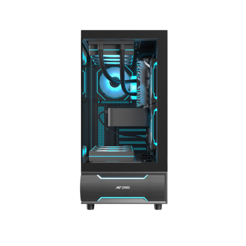 Buy Ant Esports Crystal X6 Pro Black | Cabinet | Vedant Computers