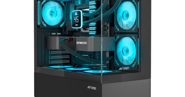 Buy Ant Esports Crystal Z3 Black | Cabinet | Vedant Computers