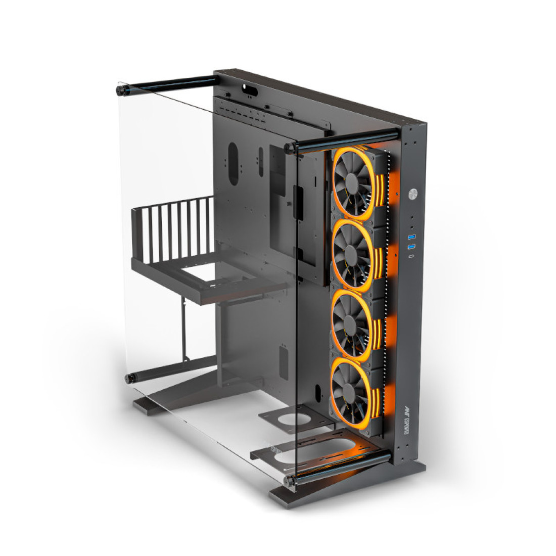 Buy Ant Esports Cypher K9 Mid-Tower ATX Open-Frame Gaming Cabinet ...