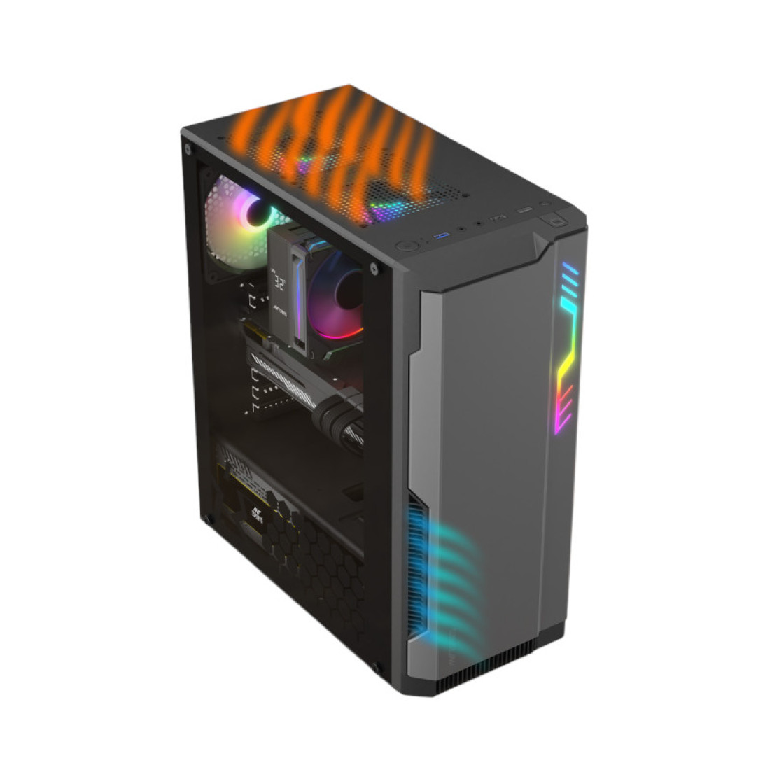 Buy Ant ESports Eclipse Black | Mid Tower Cabinet | Vedant Computers