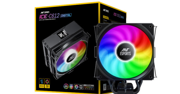 Buy Ant Esports ICE-C612 Digital | Air CPU Cooler | Vedant Computers