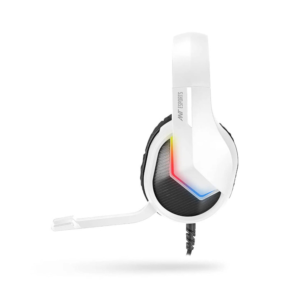 Buy Ant Esports H1100 Pro RGB White Wired Over-Ear Gaming Headset at ...
