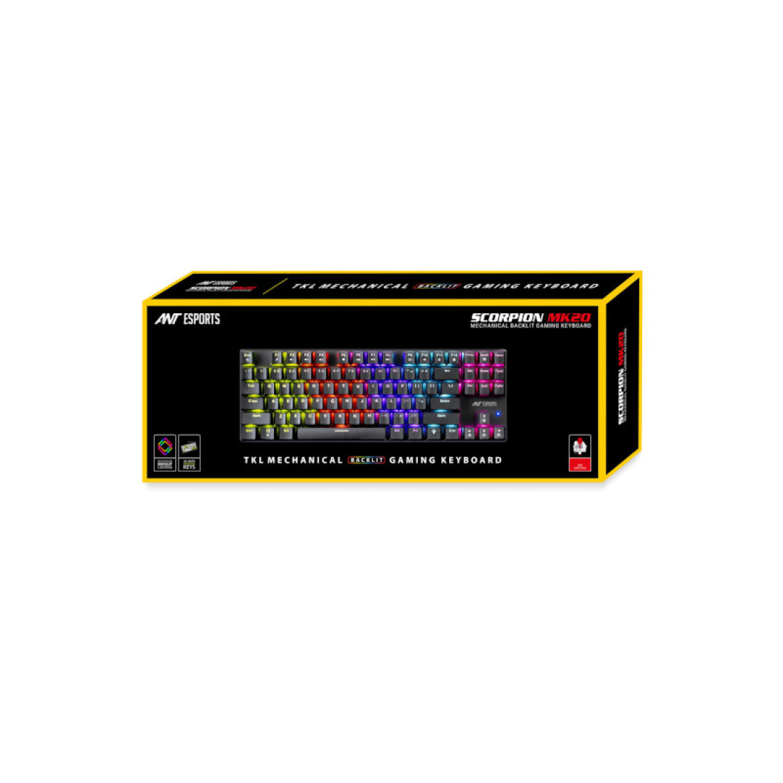 Buy Ant Esports Scorpion MK20 Mechanical Wired Keyboard - Black at Best ...