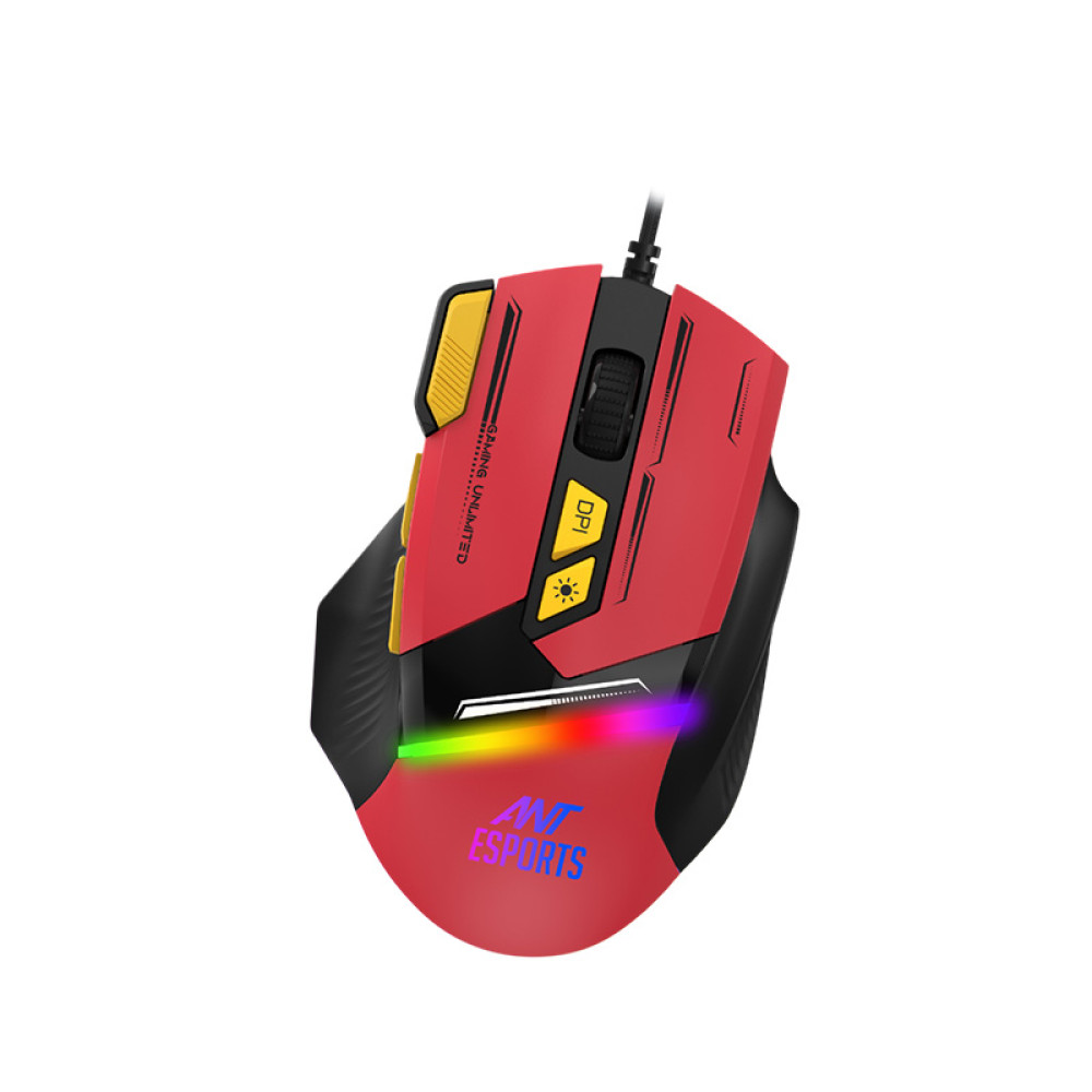 Buy Ant Esports GM333 (Black/Red/Yellow) | Mouse | Vedant Computers