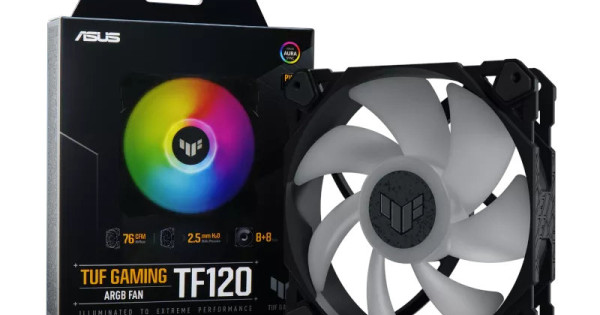 Buy Asus TUF Gaming TF120 ARGB Cabinet Fan - Single Pack (Black) at ...