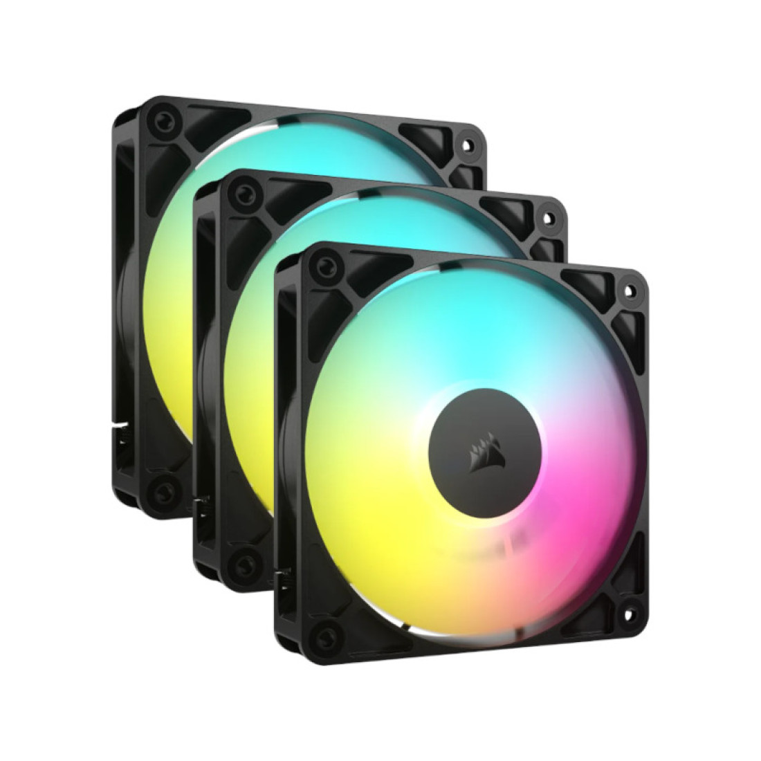 Buy Corsair RS120 ARGB 120mm PWM Cabinet Fan (Triple Pack) – Black at ...