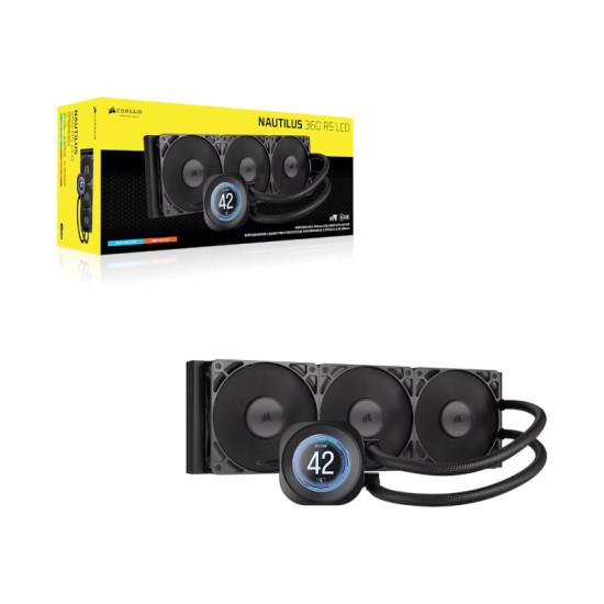 Buy Corsair Nautilus 360 RS LCD Liquid CPU Cooler - Black at Best Price ...