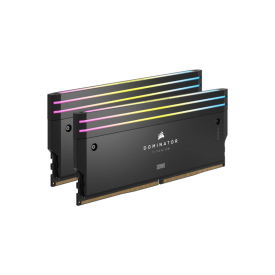 Buy Corsair Dominator Titanium RGB 32GB (2x16GB) DDR5 7200MHz C34 Memory Kit - Black at Best ...