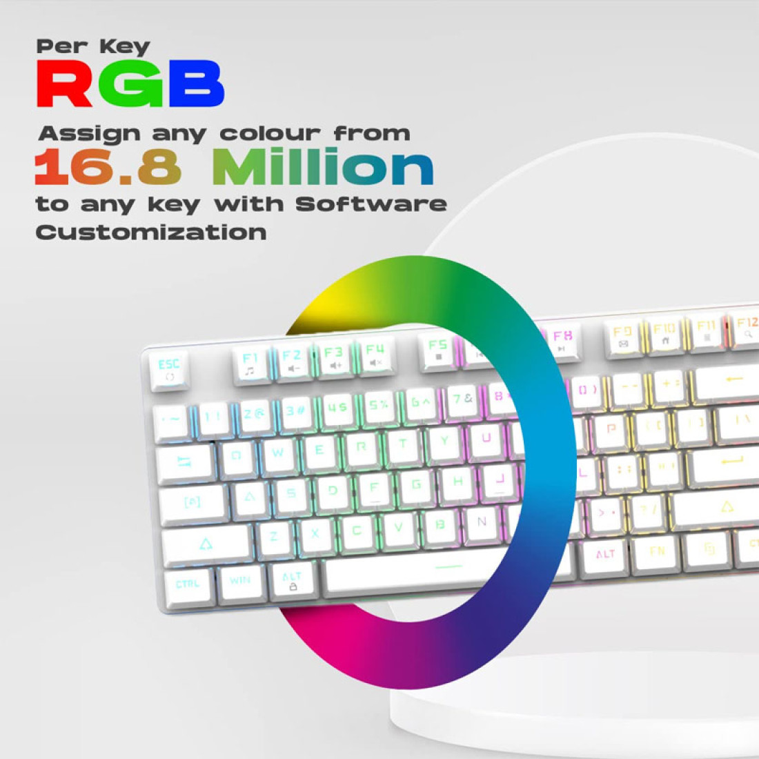 Buy Cosmic Byte Firefly Red Switch White | TKL RGB Mechanical Keyboard