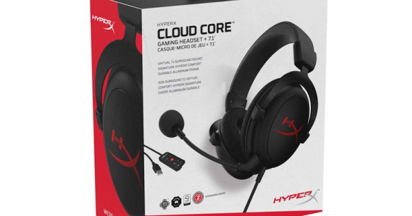 Buy HyperX Cloud Core 7.1 Surround Sound Gaming Headset - Black at Best ...