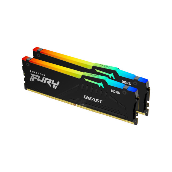 Buy Kingston Fury Beast RGB 64GB (2x32GB) 6000MHz DDR5 CL30 Memory - Black at Best Price in ...