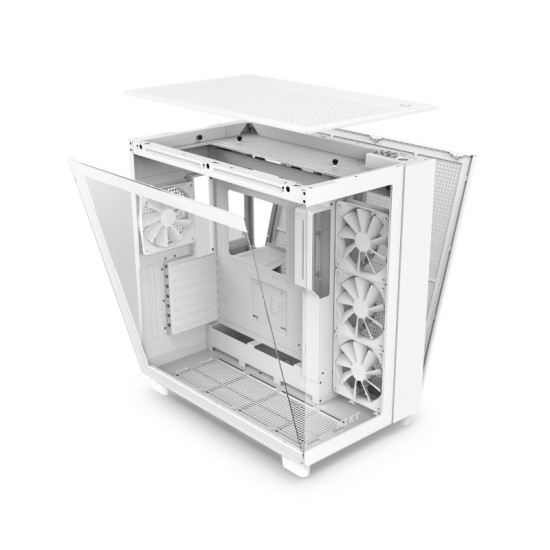 Buy NZXT H9 Flow Mid Tower Cabinet - White at Best Price in India only ...