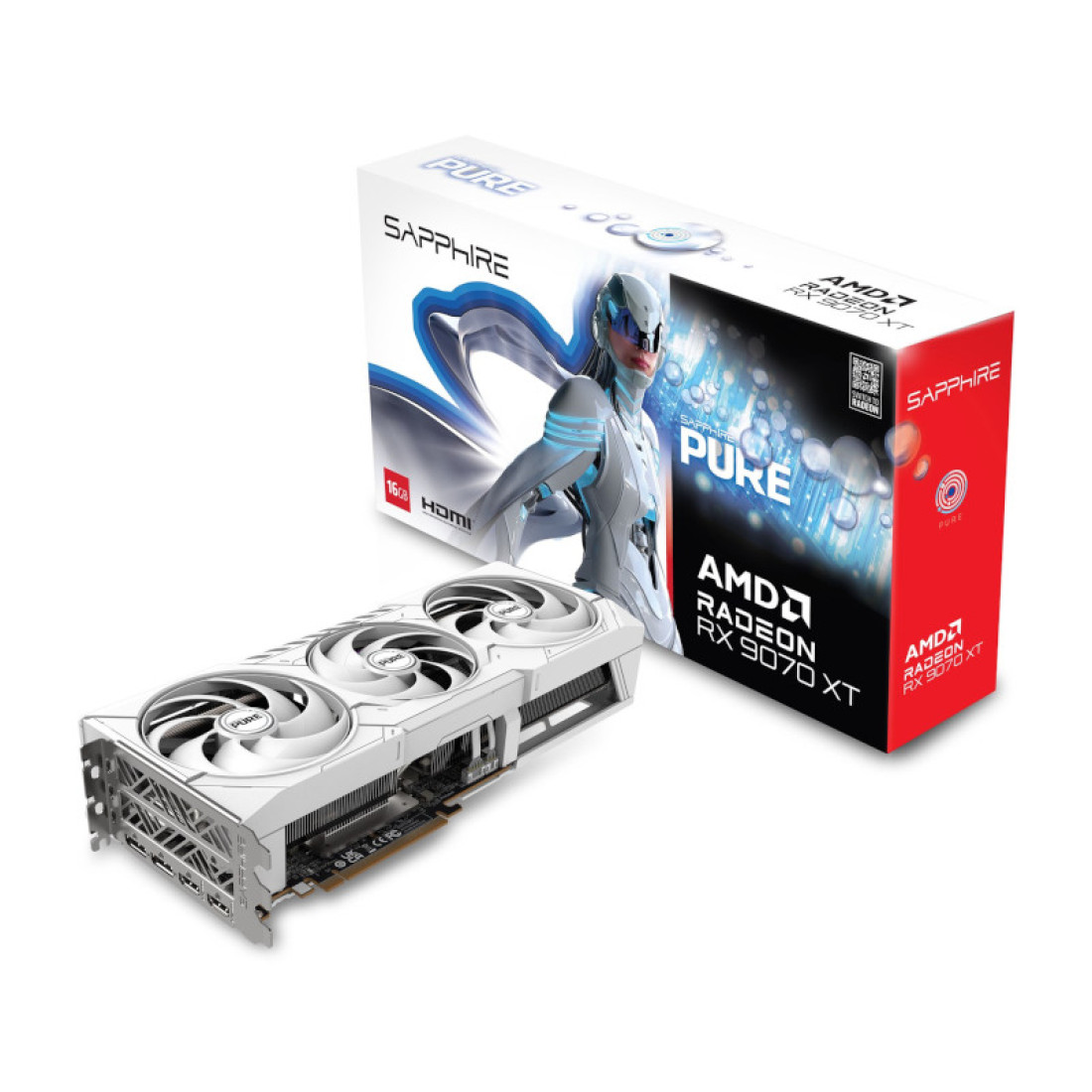 Buy Sapphire Pure AMD Radeon RX 9070 XT OC 16GB GDDR6 Graphics Card at ...