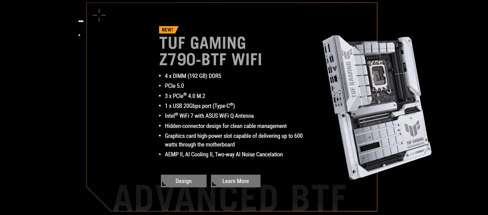 ASUS BTF Hidden Connector Design