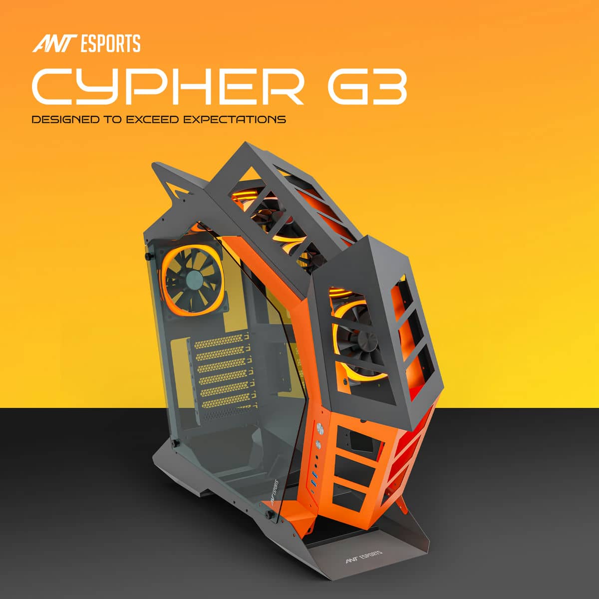 Buy Ant Esports Cypher G3 Mid-Tower ATX Gaming Cabinet | Vedant Computers