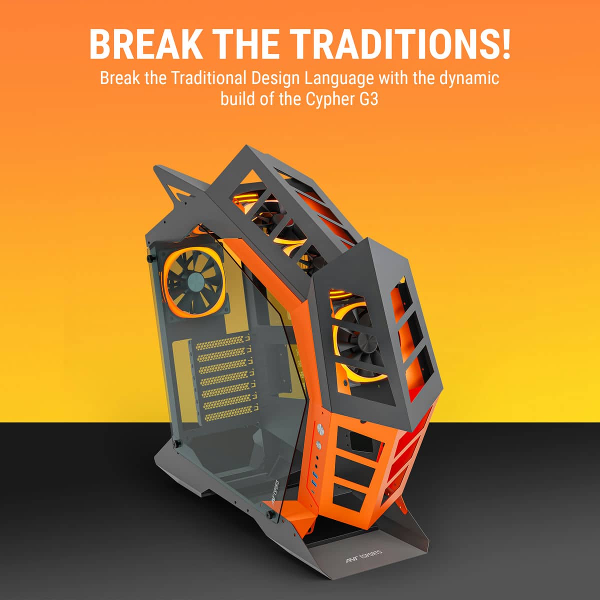 Buy Ant Esports Cypher G3 Mid-Tower ATX Gaming Cabinet | Vedant Computers