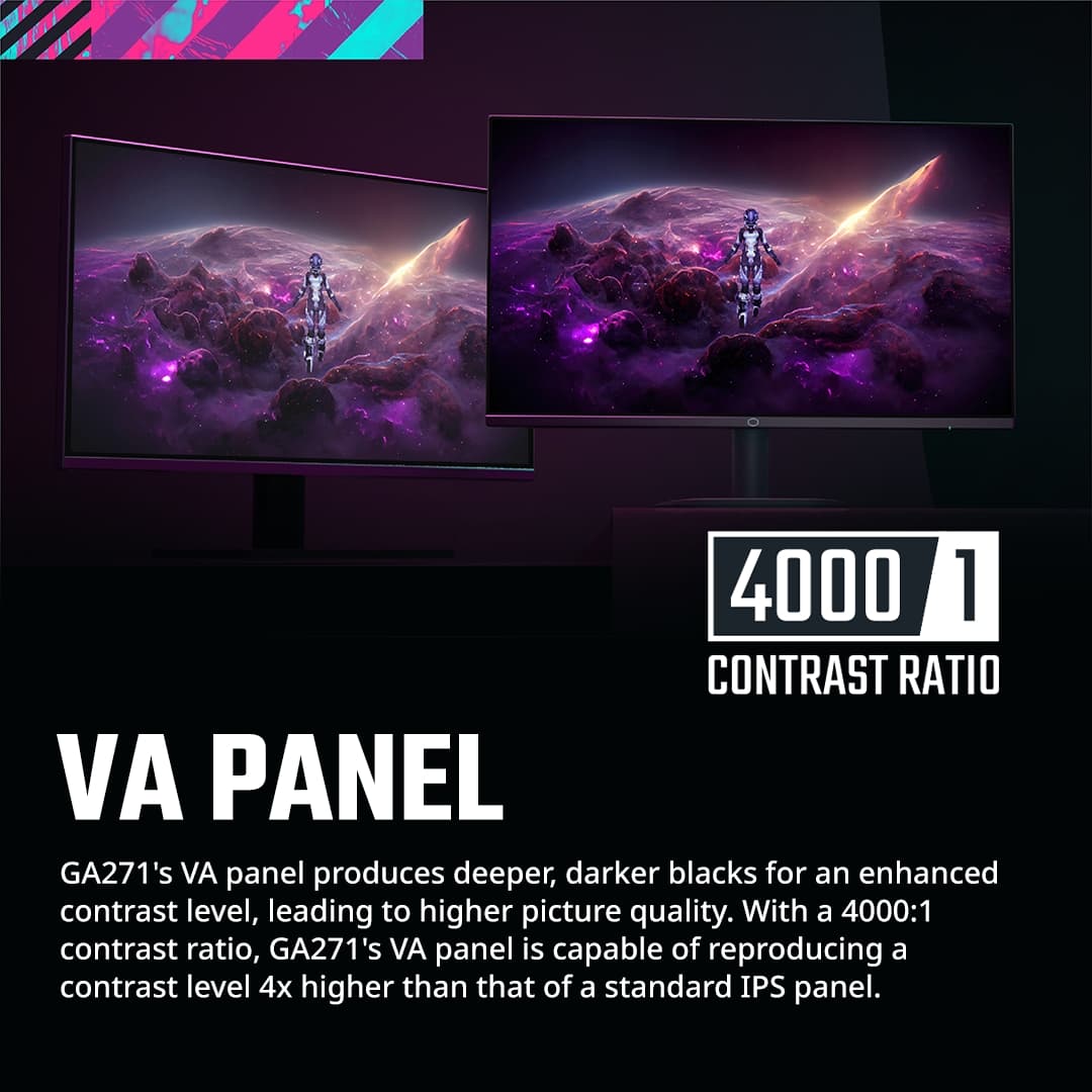 Buy Cooler Master GA271 | Gaming Monitor | Vedant Computers